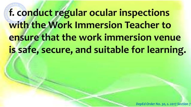 WORK-IMMERSION-GUIDELINES-for-Students.pptx | Professional School ...