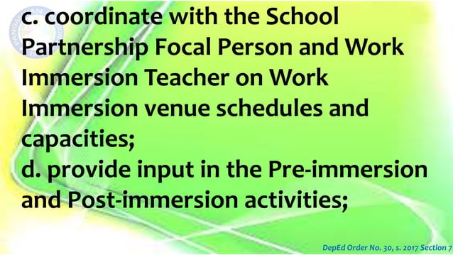 WORK-IMMERSION-GUIDELINES-for-Students.pptx | Professional School ...
