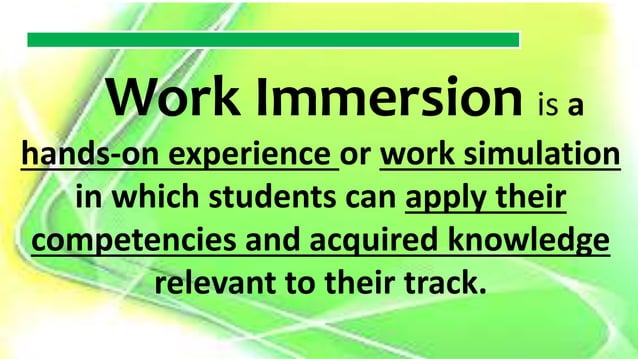 WORK-IMMERSION-GUIDELINES-for-Students.pptx | Professional School | Postgraduate Education