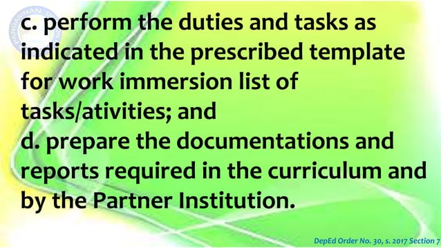 WORK-IMMERSION-GUIDELINES-for-Students.pptx | Professional School ...