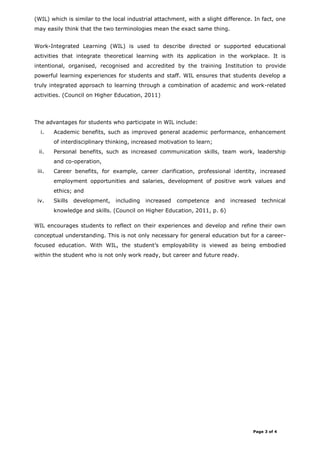 Work integrated learning for TVET institutions in Kenya | PDF