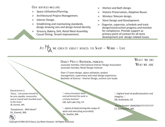 MDA Commercial Projects | PPT