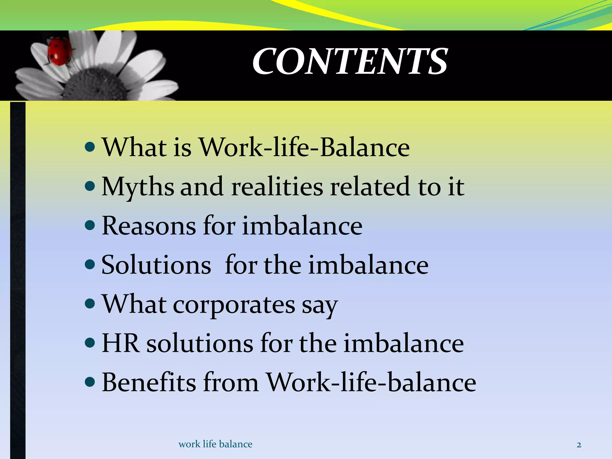 Work life balance | PPTX
