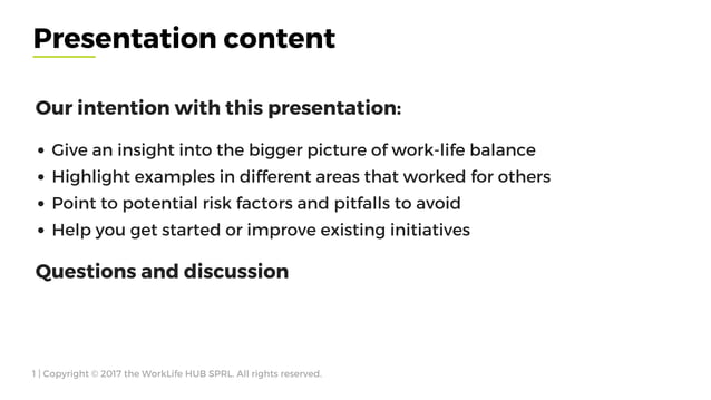 Work life balance in the public sector - positive examples and risk ...