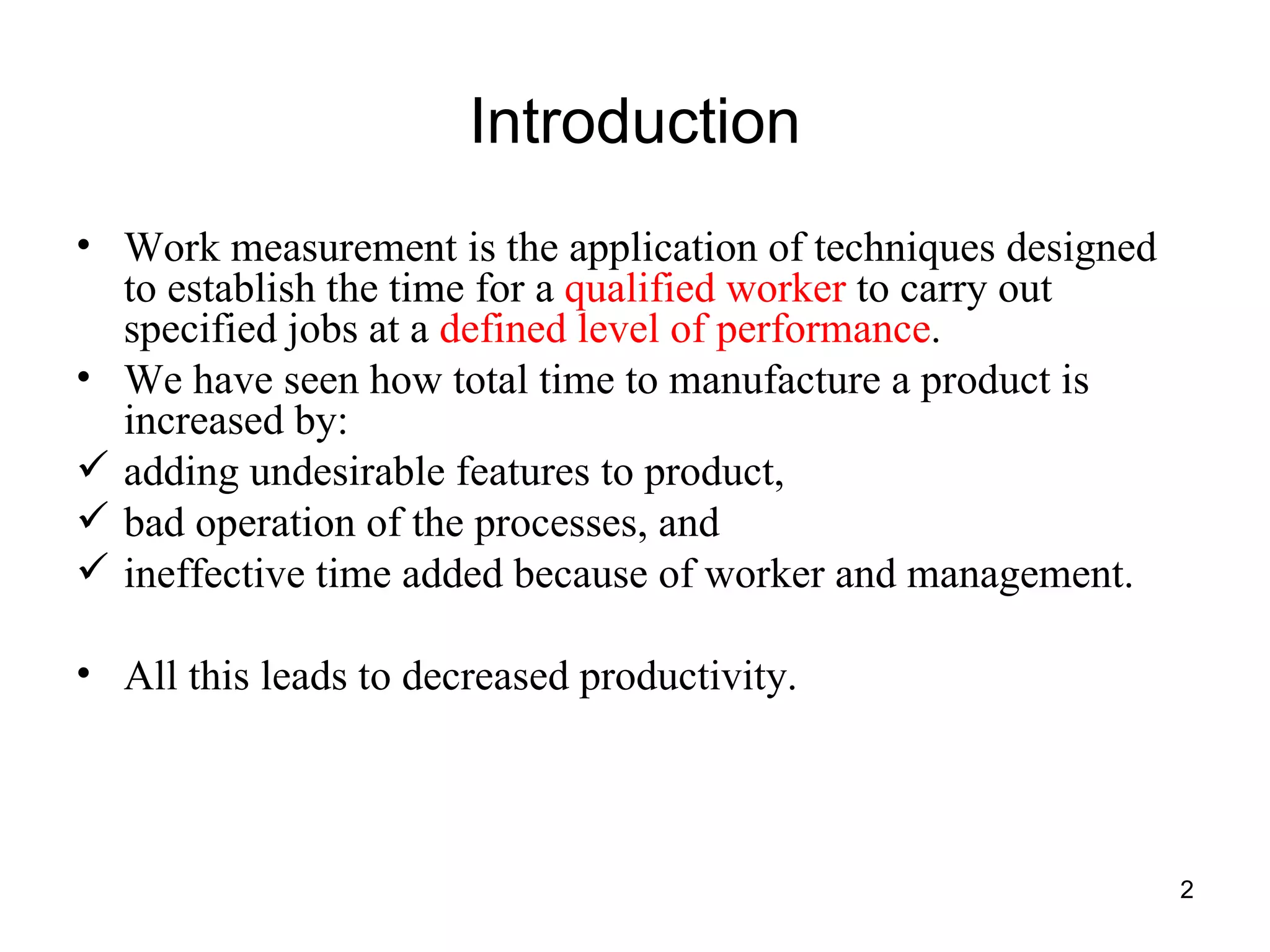 Work measurement | PPT