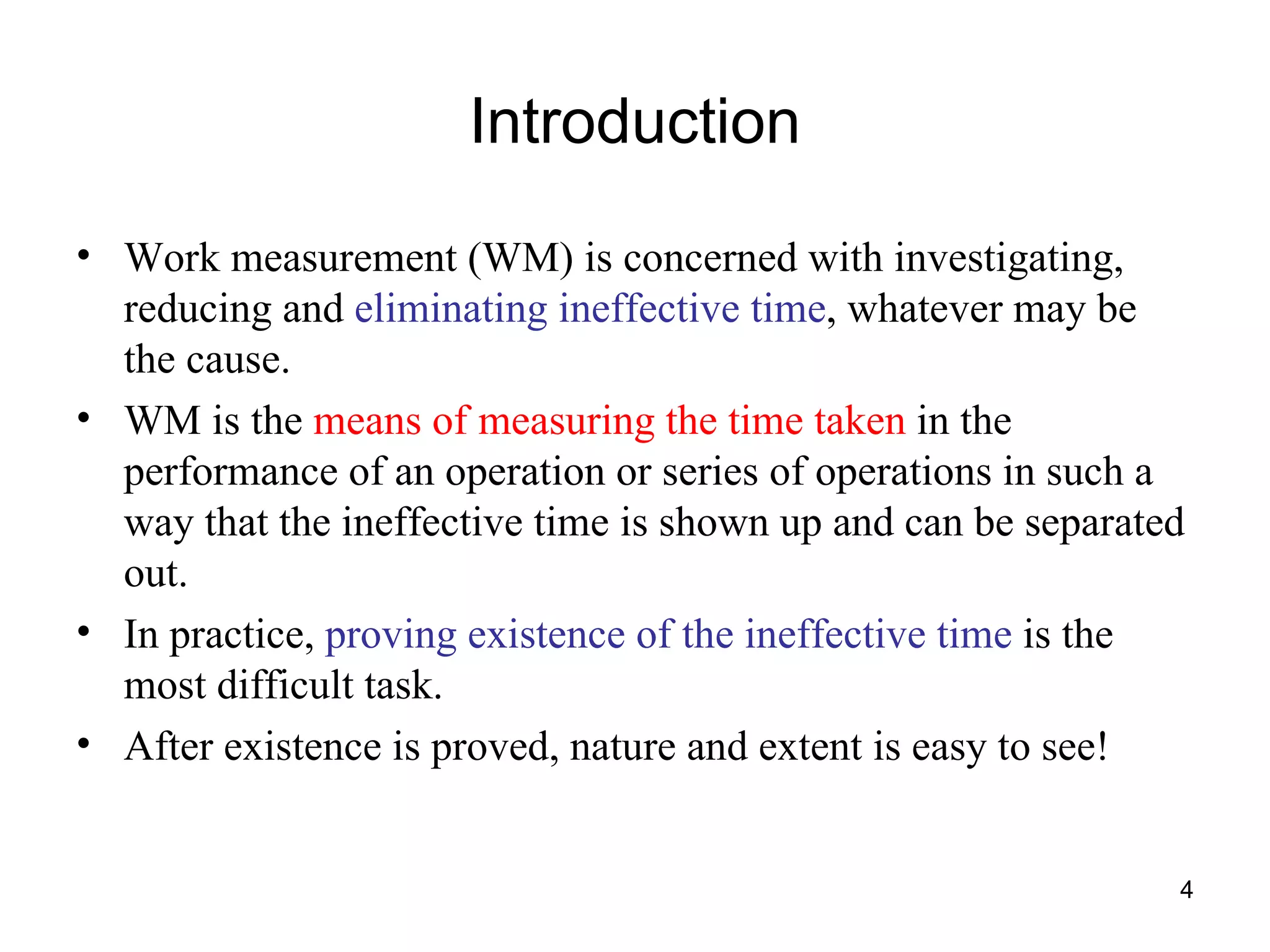 Work measurement | PPT