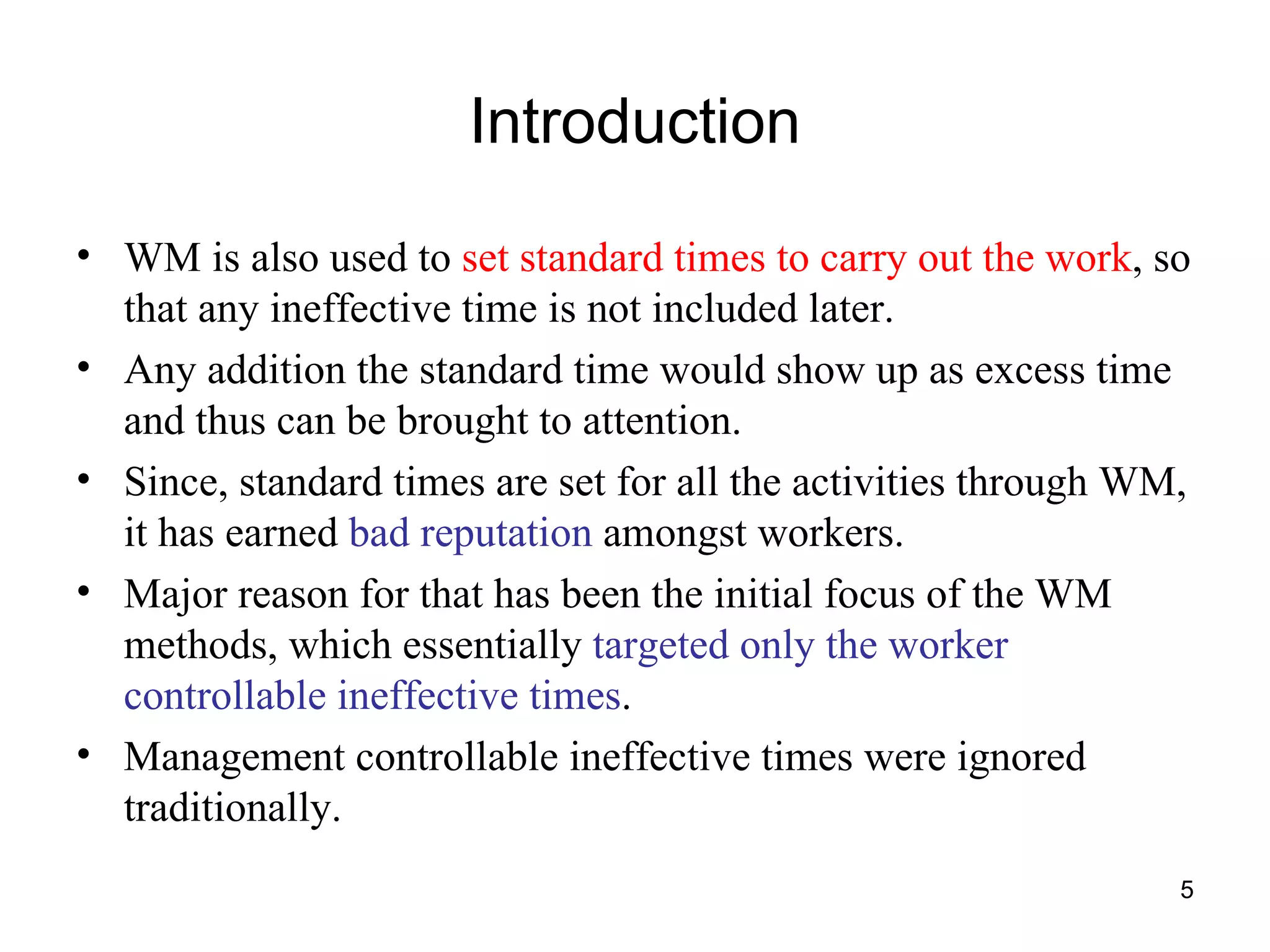 Work measurement | PPT