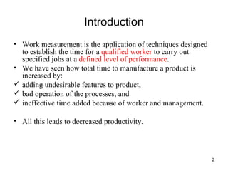 Work measurement | PPT
