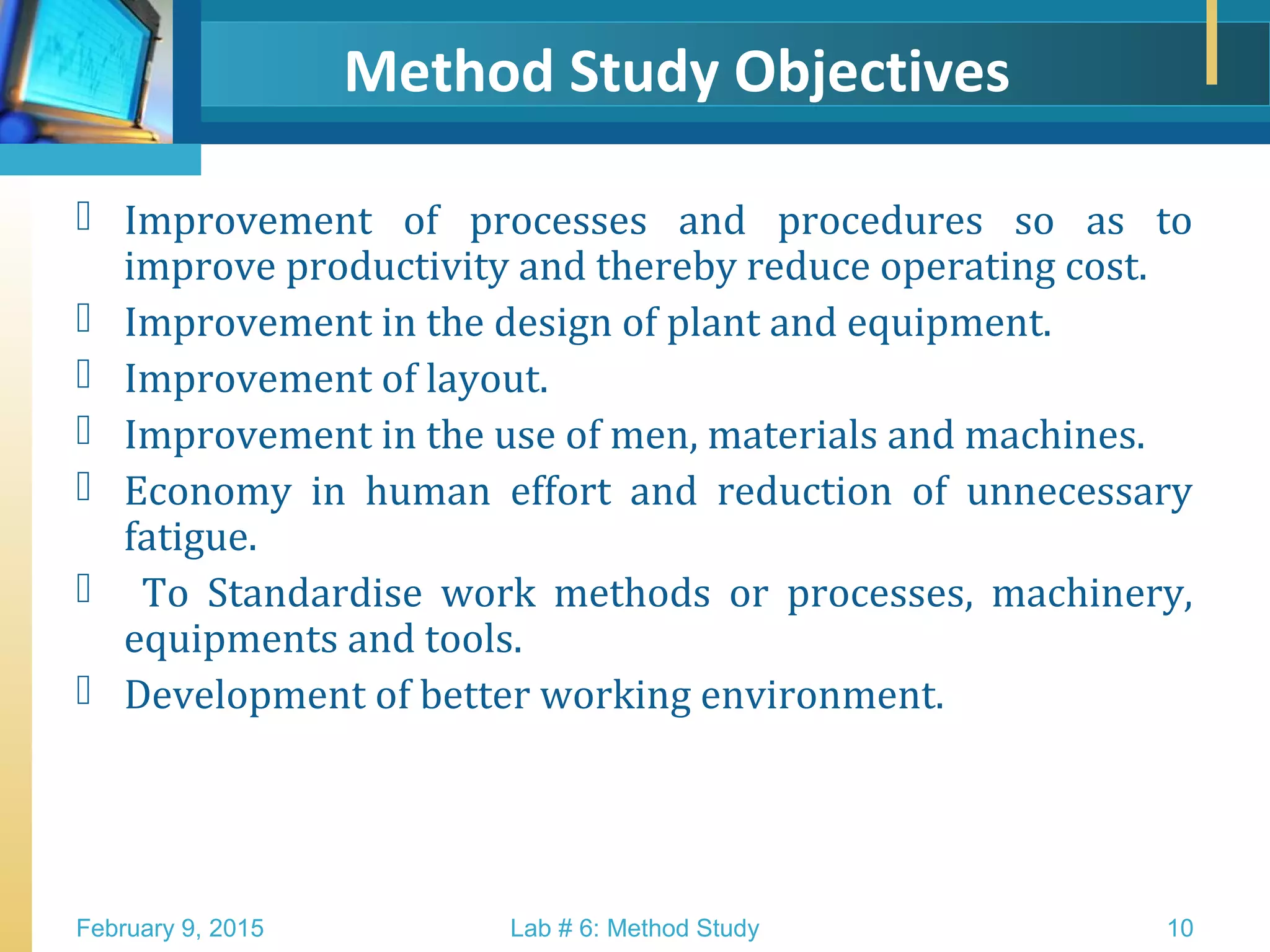 Work Study- Methods Study | PPT
