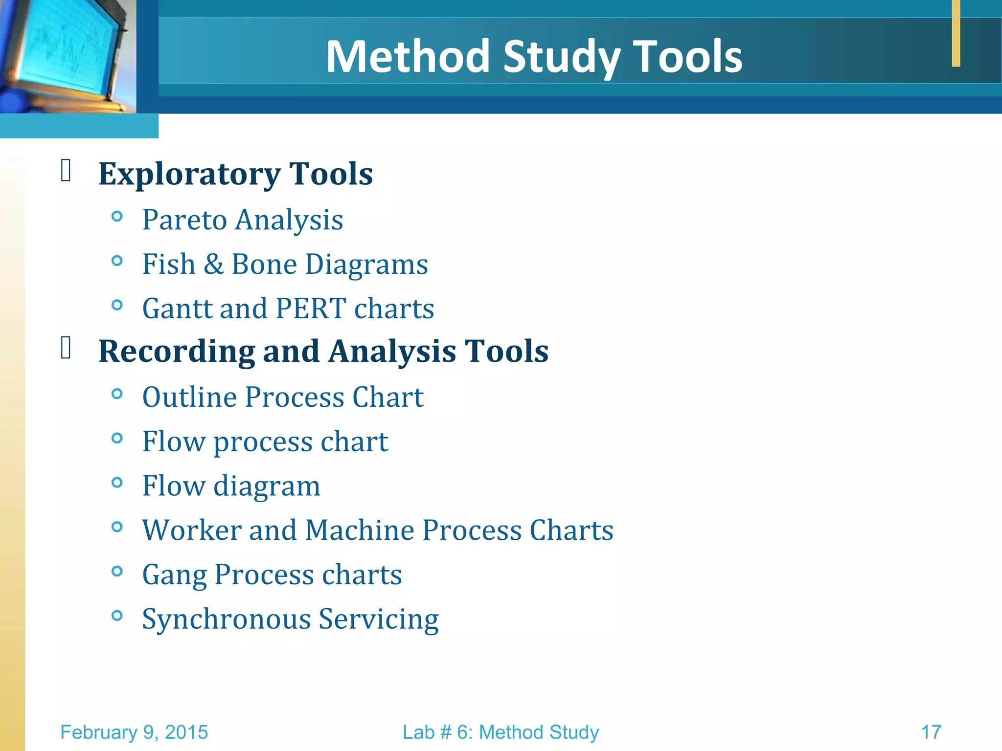 Work Study- Methods Study | PPT