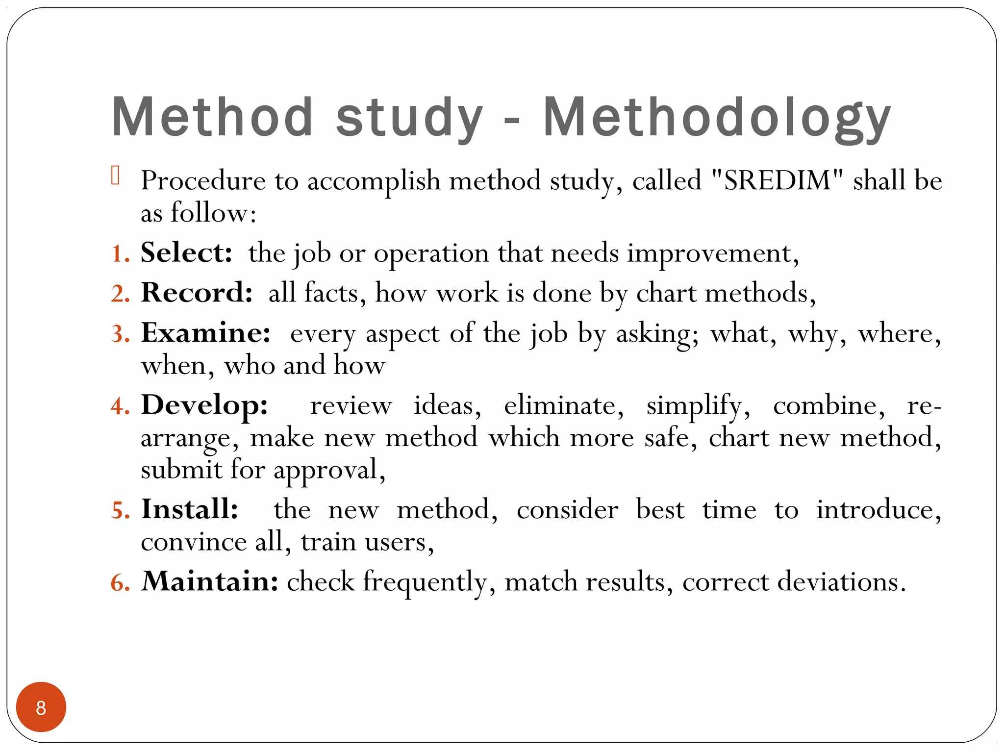 Work methods | PPT