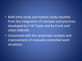 Work Study | PPT