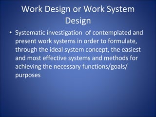 Work Study | PPT