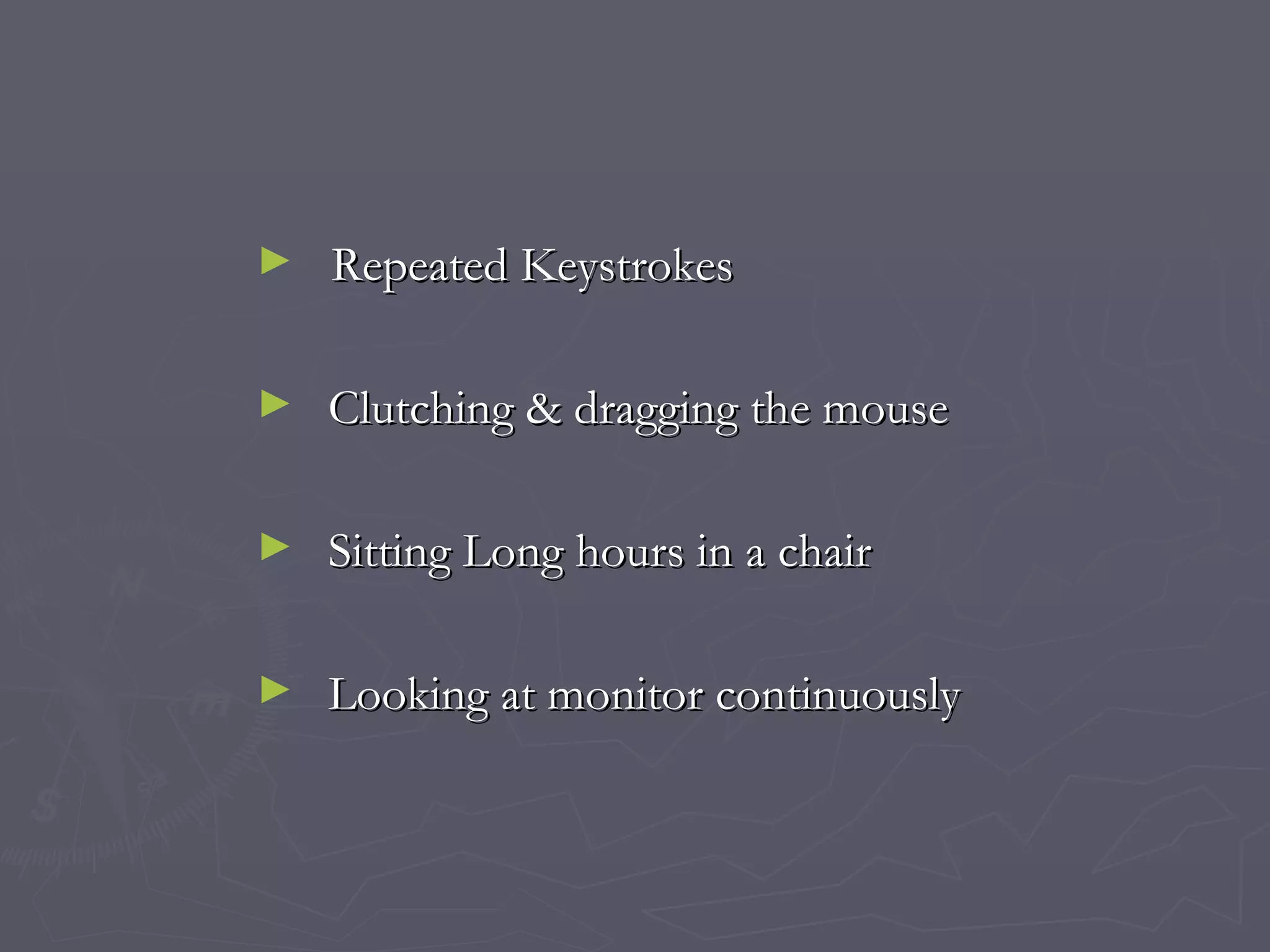 work & wellness ( RSI Presentation) | PPS | Physical Therapy | Wellness