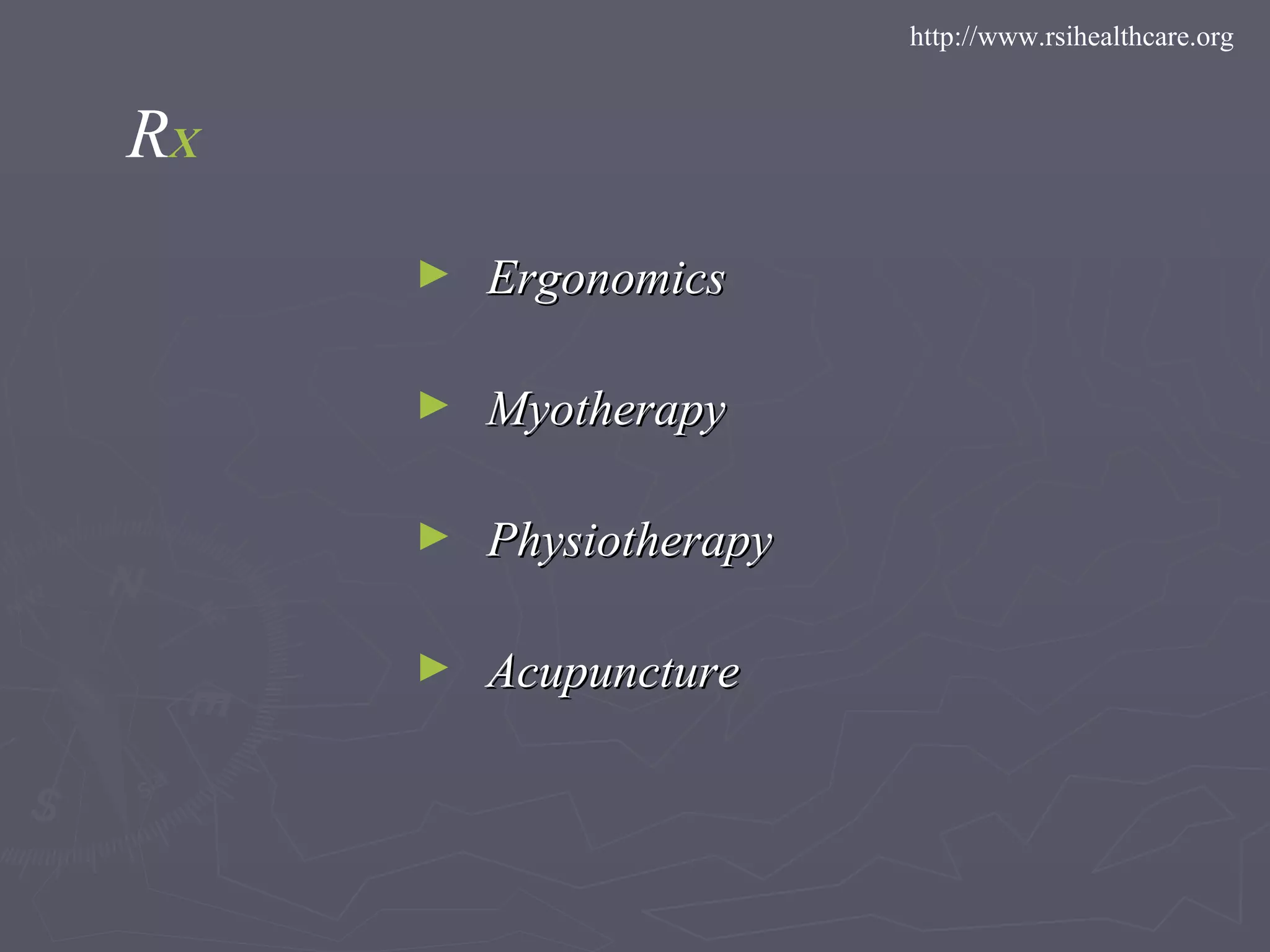 work & wellness ( RSI Presentation) | PPS | Physical Therapy | Wellness
