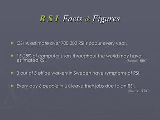 work & wellness ( RSI Presentation) | PPS | Physical Therapy | Wellness