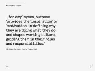 Working with purpose | PPT