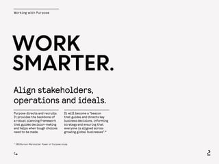 Working with purpose | PPT