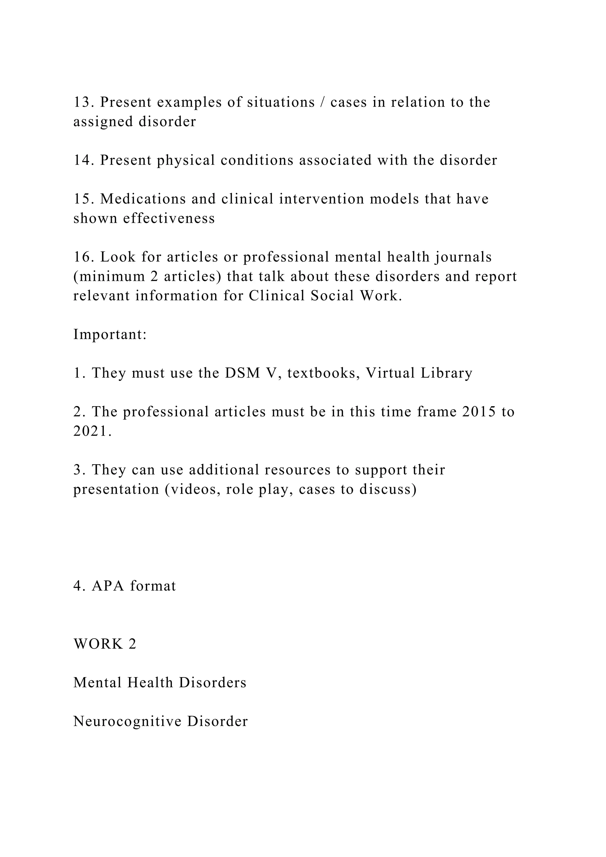 WORK 1Mental Health DisorderNeurological developmental dis.docx