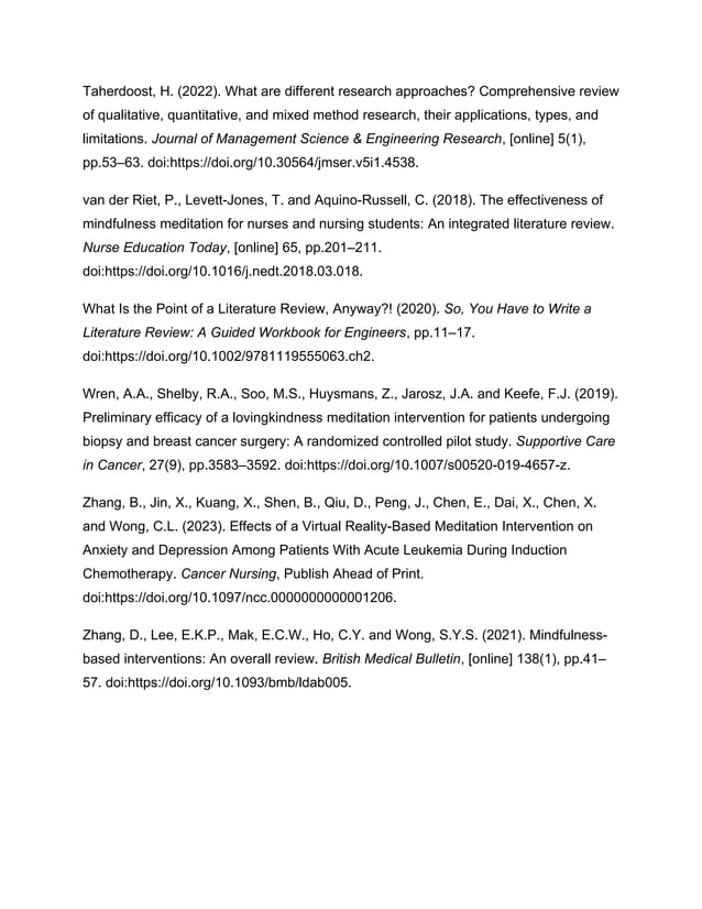 Sample Research project, done for a uni student | PDF