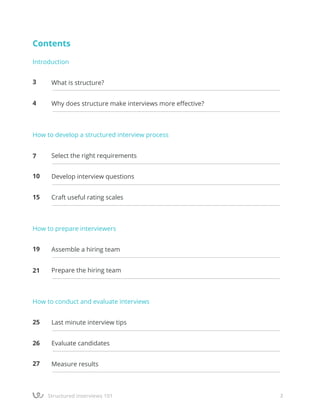 Structured interviews 101: How to make the most effective interview ...