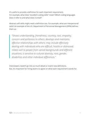 Structured interviews 101: How to make the most effective interview ...