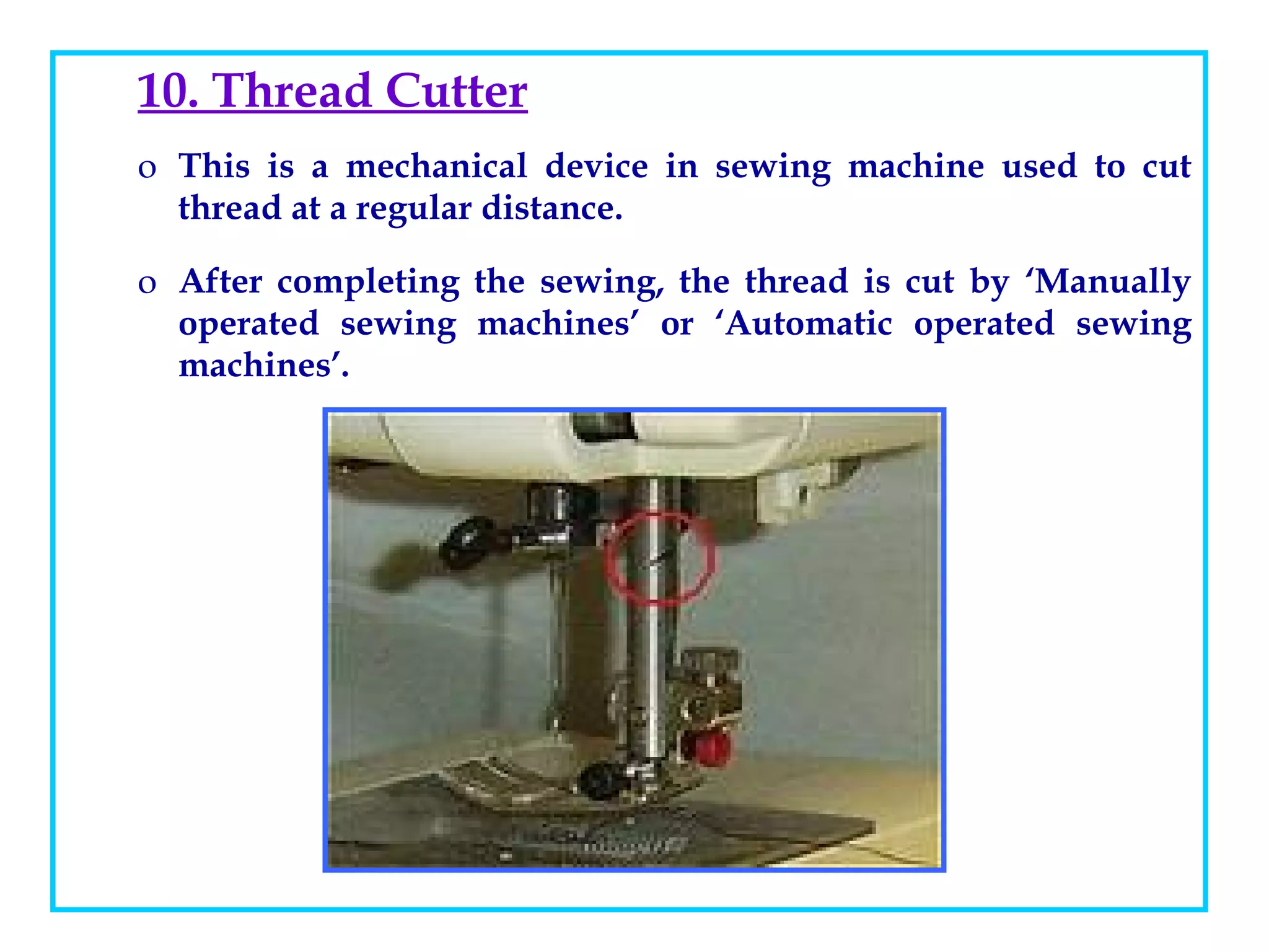 Work aids of sewing machines | PPT