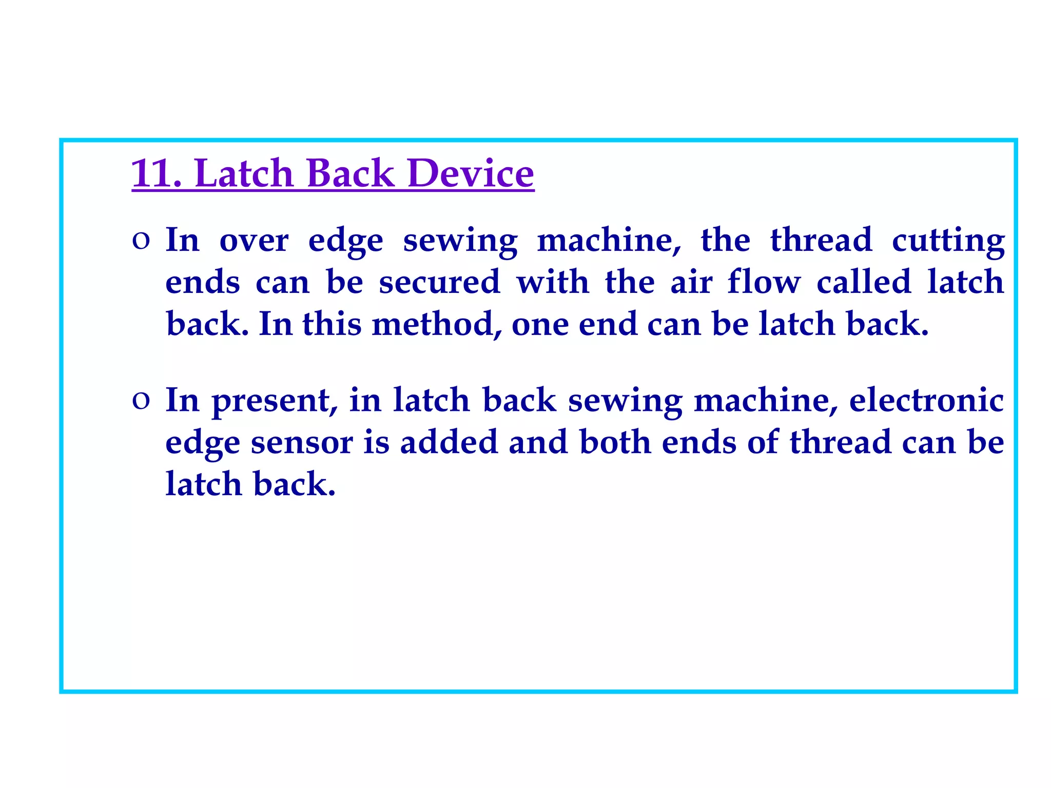 Work aids of sewing machines | PPT