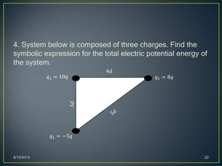 Work and electric potential lecture # physics 2 | PPTX