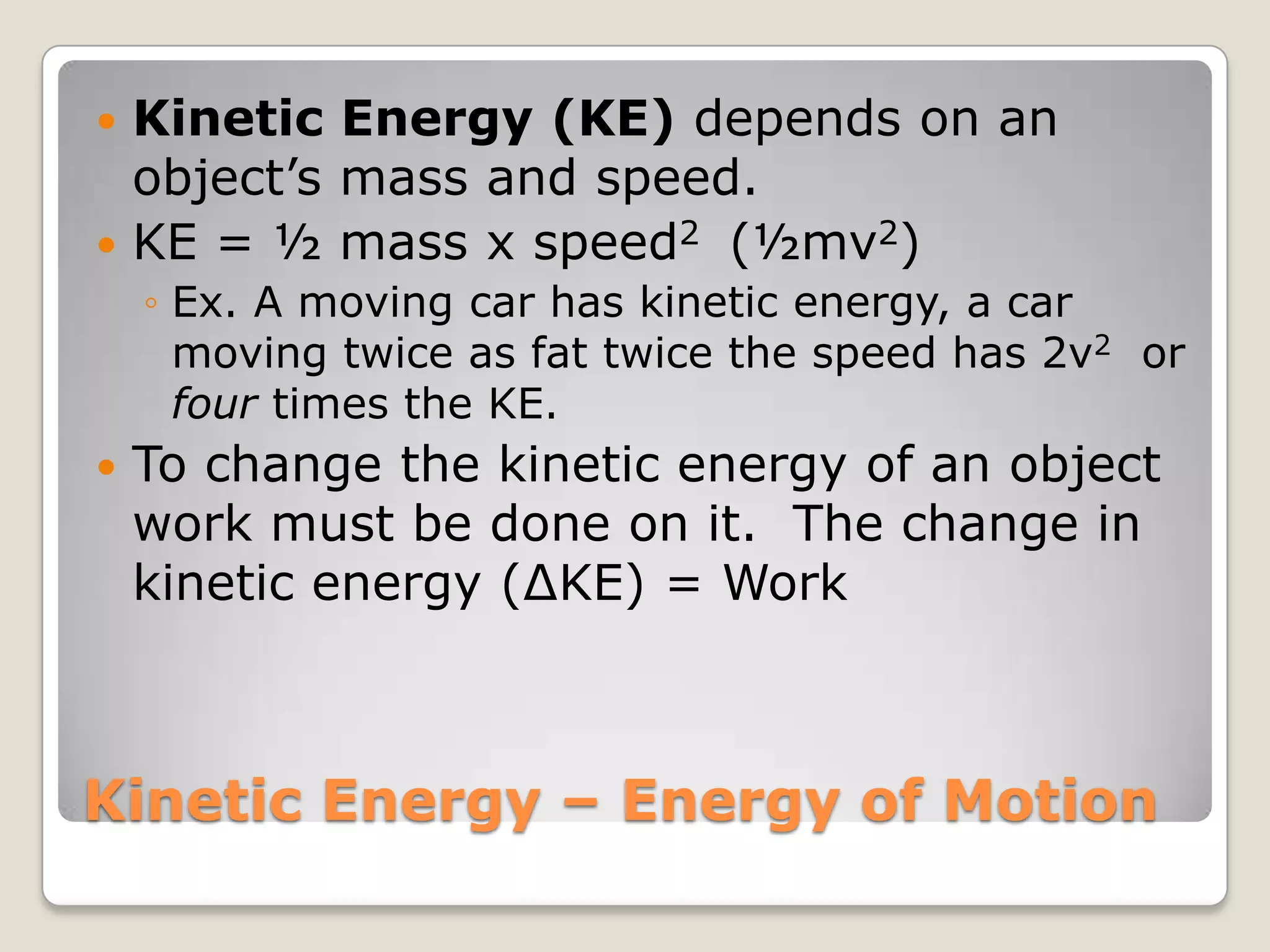 Work And Energy | PPTX