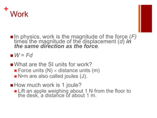 Work and energy | PPTX