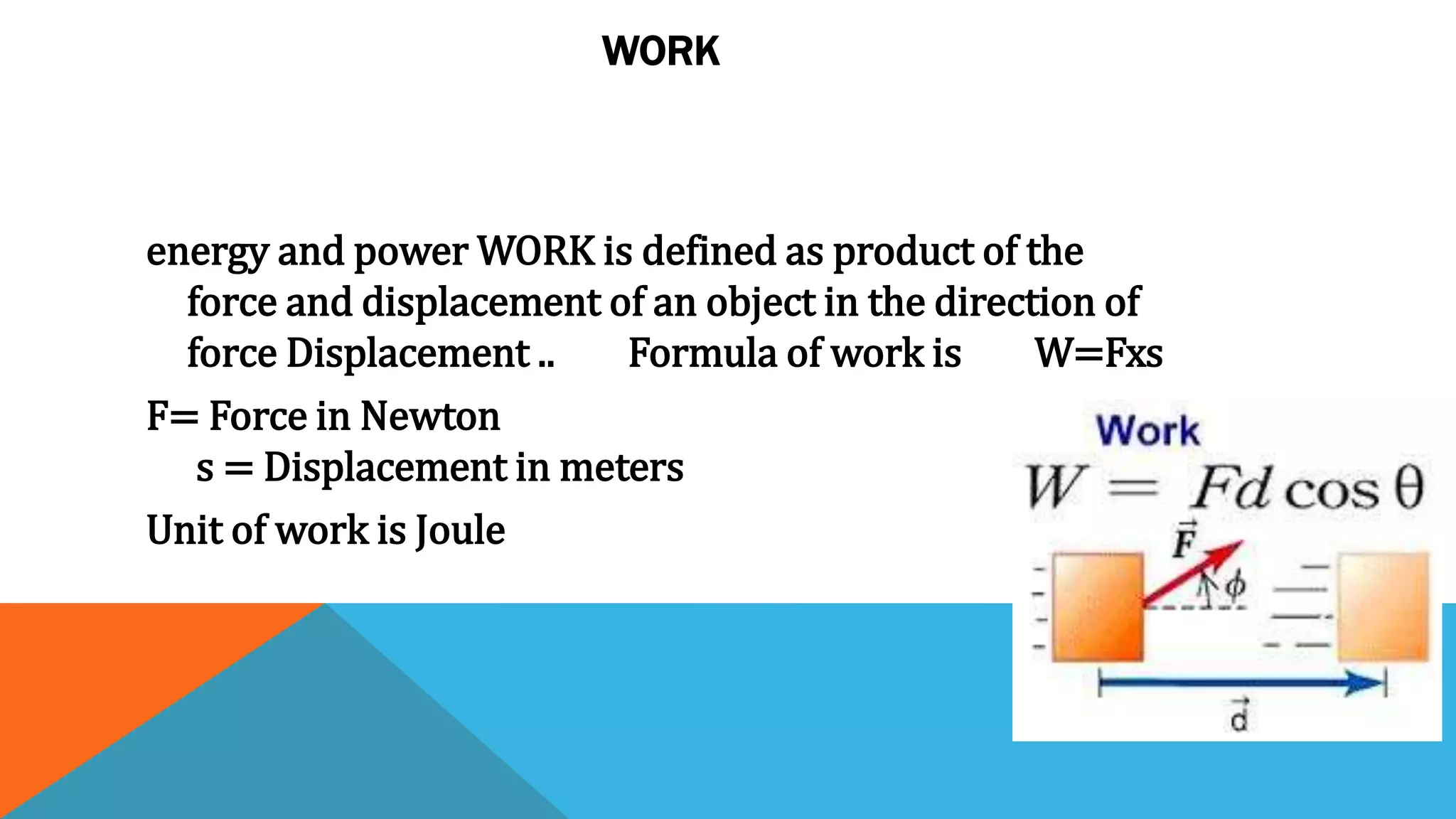 Work and energy | PPT