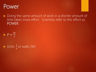 Work and Energy | PPTX