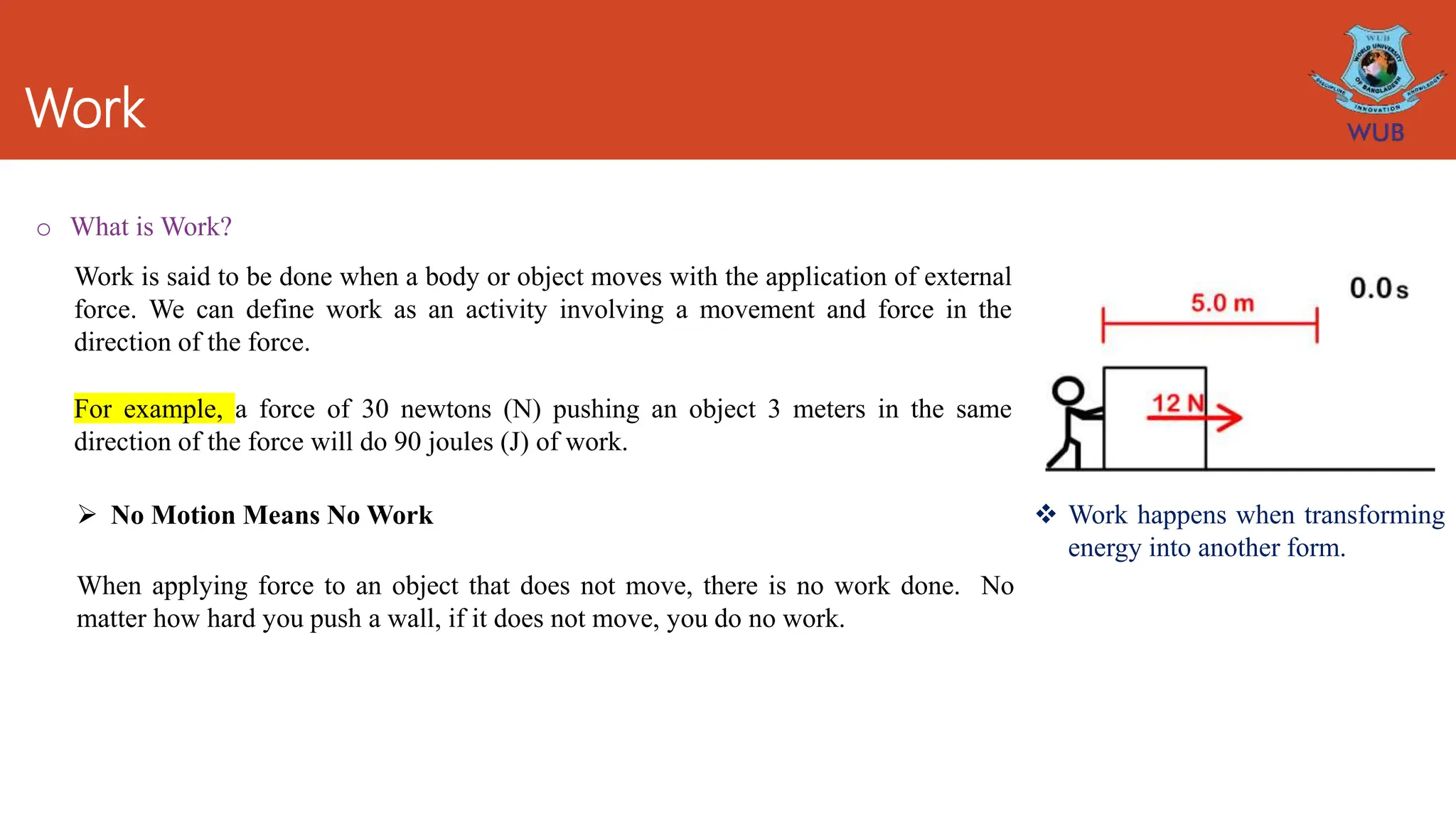 Work and energy. Practical Problems on Work and Energy | PPT