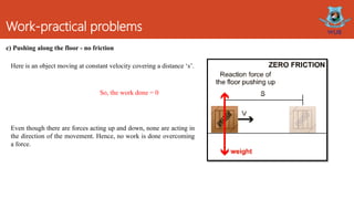 Work and energy. Practical Problems on Work and Energy | PPT