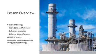 Work and Energy class 5 physics science school | PPTX