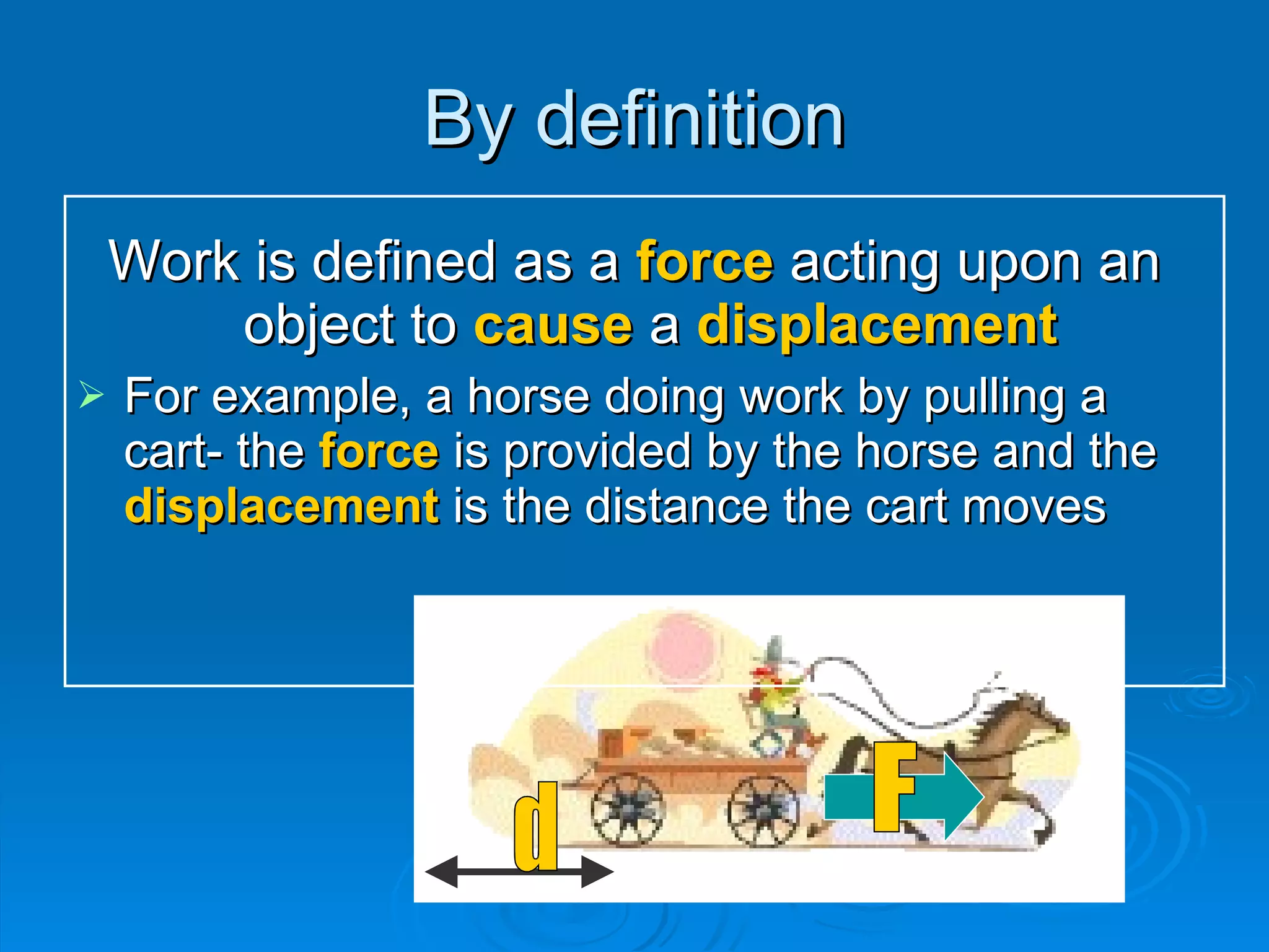 Work Done and Energy Transfer | PPT