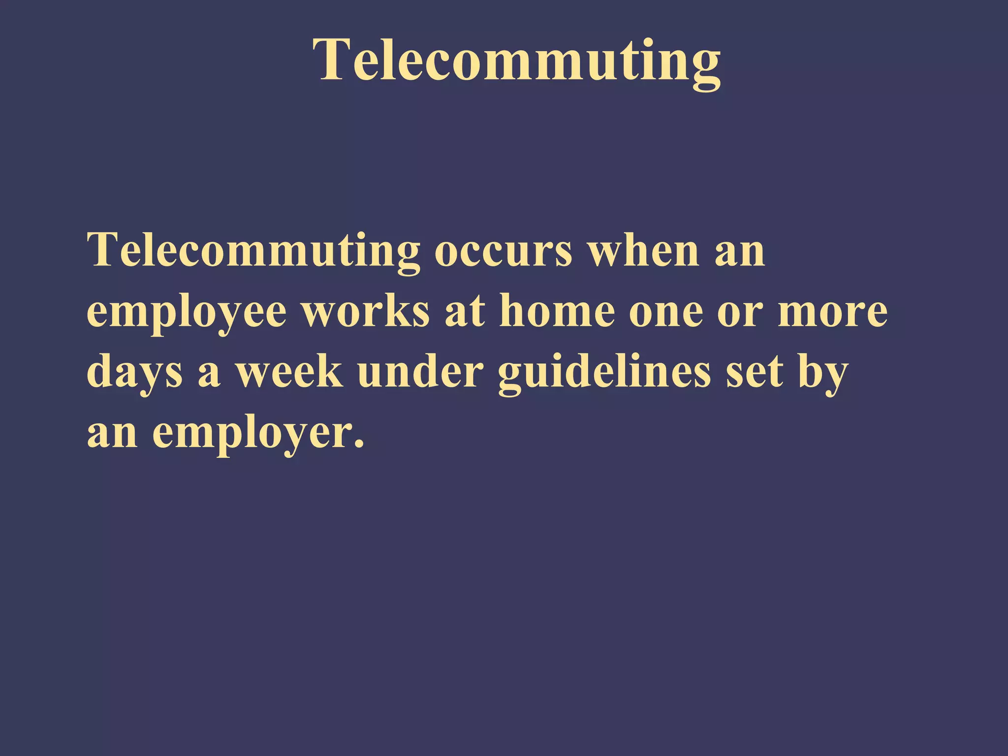 Work and life_balance_telecommuting | PPT | Remote Working | Careers