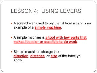 Work and machines | PPT