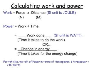 Work and power | PPT