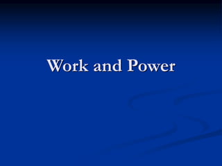 Work and power | PPT