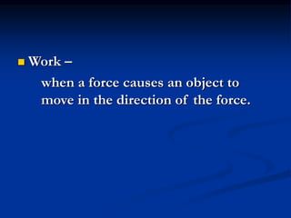 Work and power | PPT