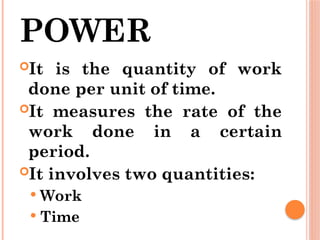 WORK and POWER discussion for grade 8 students | PPTX