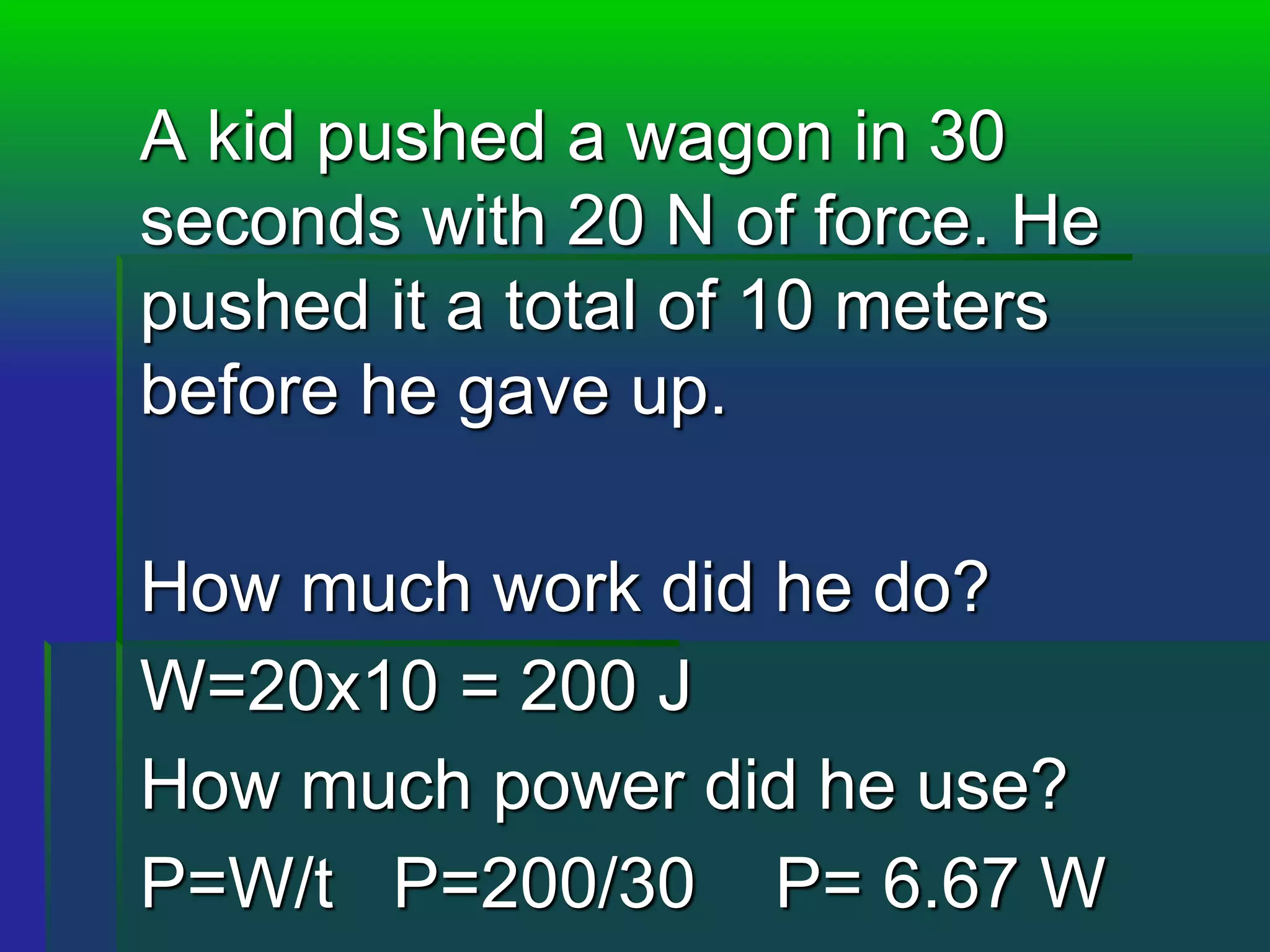 work and power calculate.pdf | Physics | Science