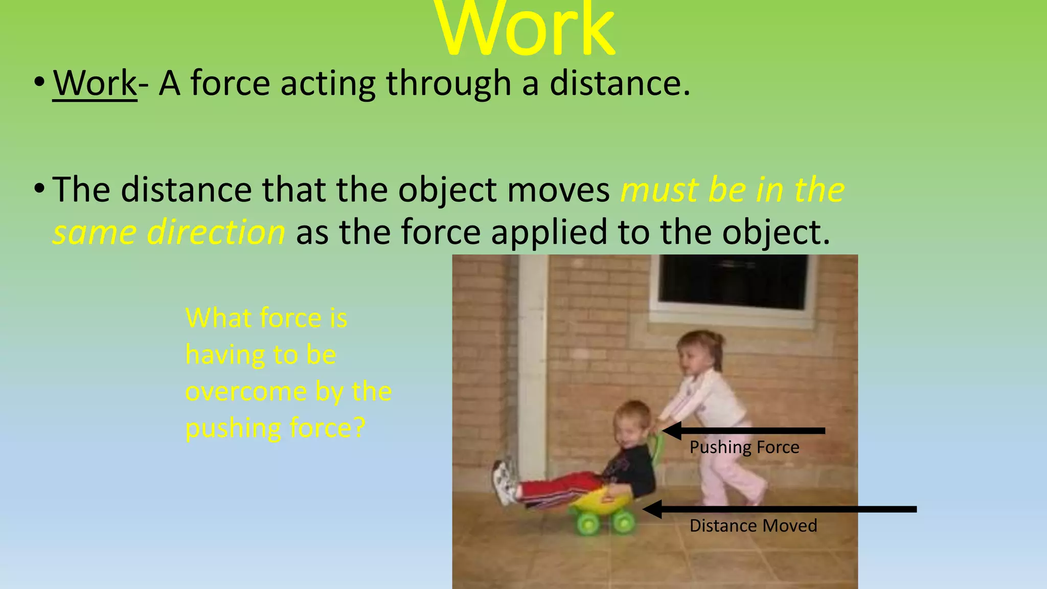 Work and power class | PPTX