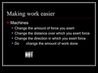 Work and simple machines | PPT