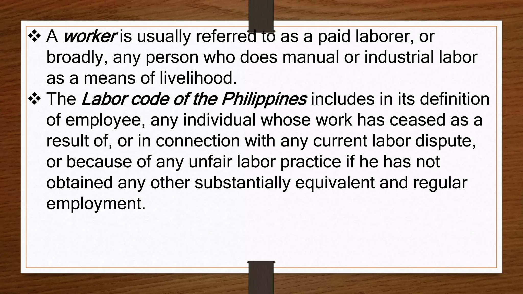 Work and the workplace | PPTX