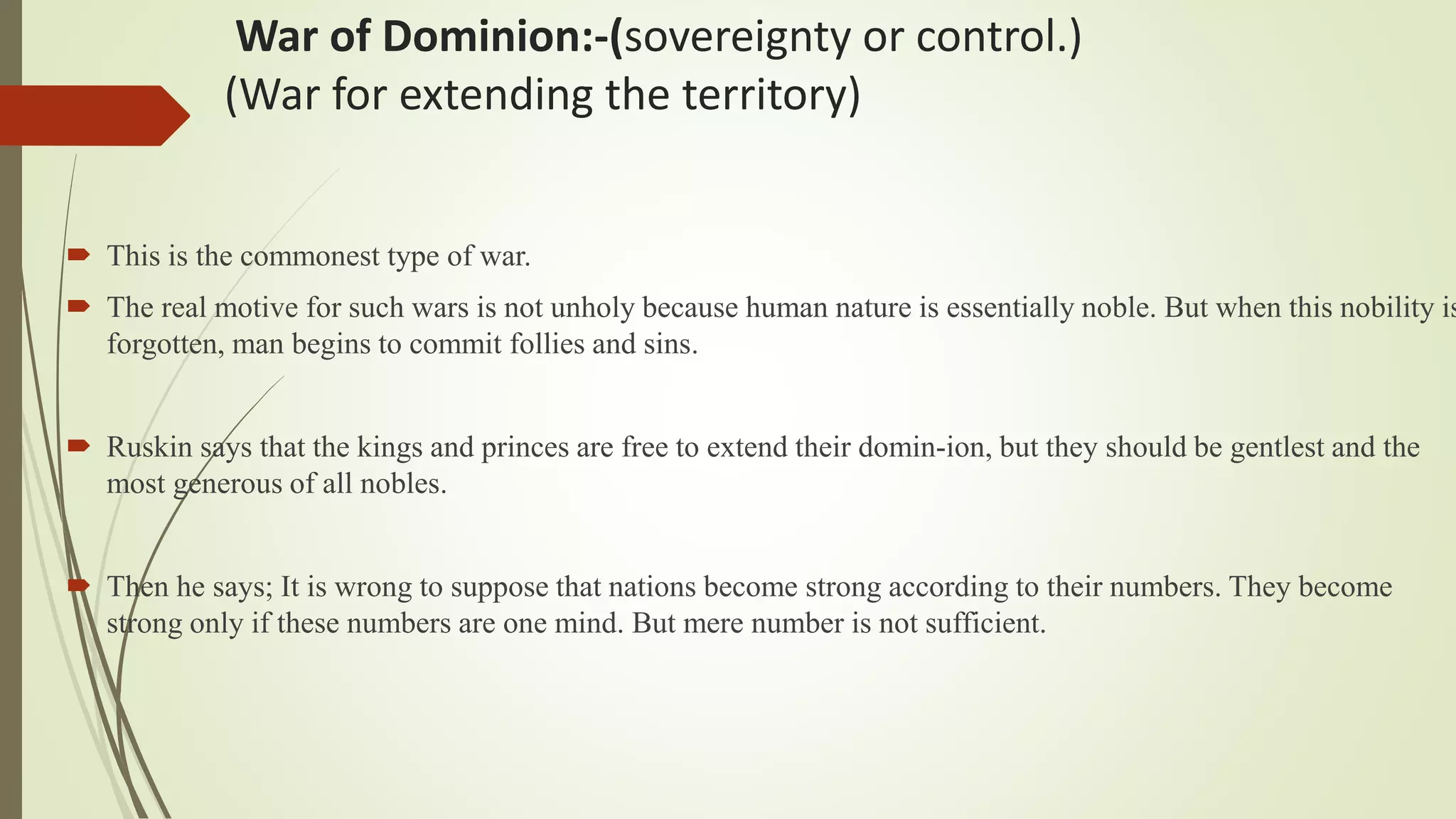 Work and war by john ruskin presentation | PPTX