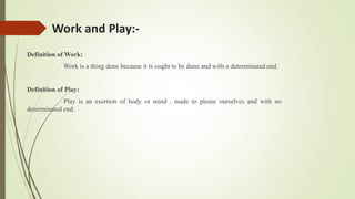 Work and war by john ruskin presentation | PPTX