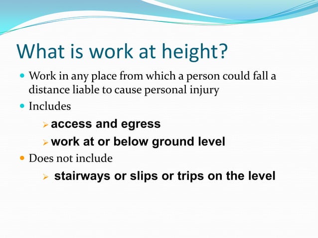 Work At Height | PPTX